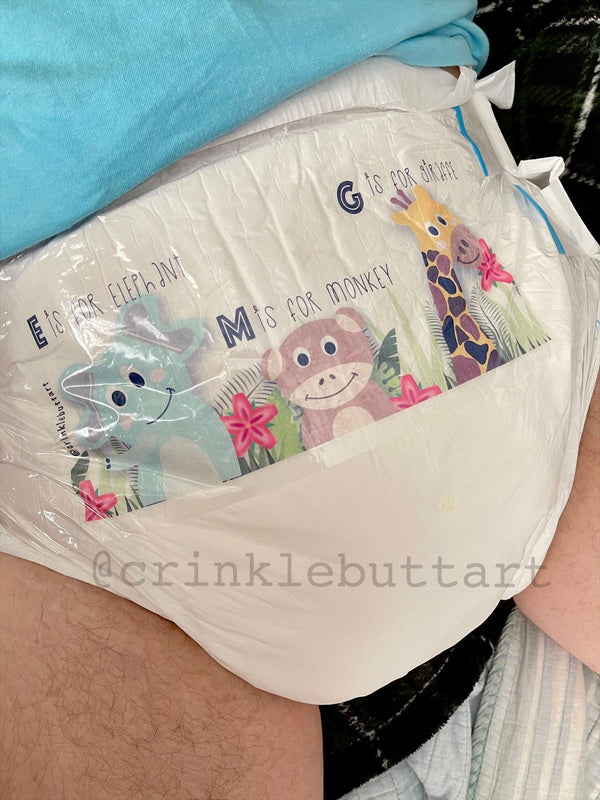 ABDL Diaper Tape "Safari Animals" – CBA