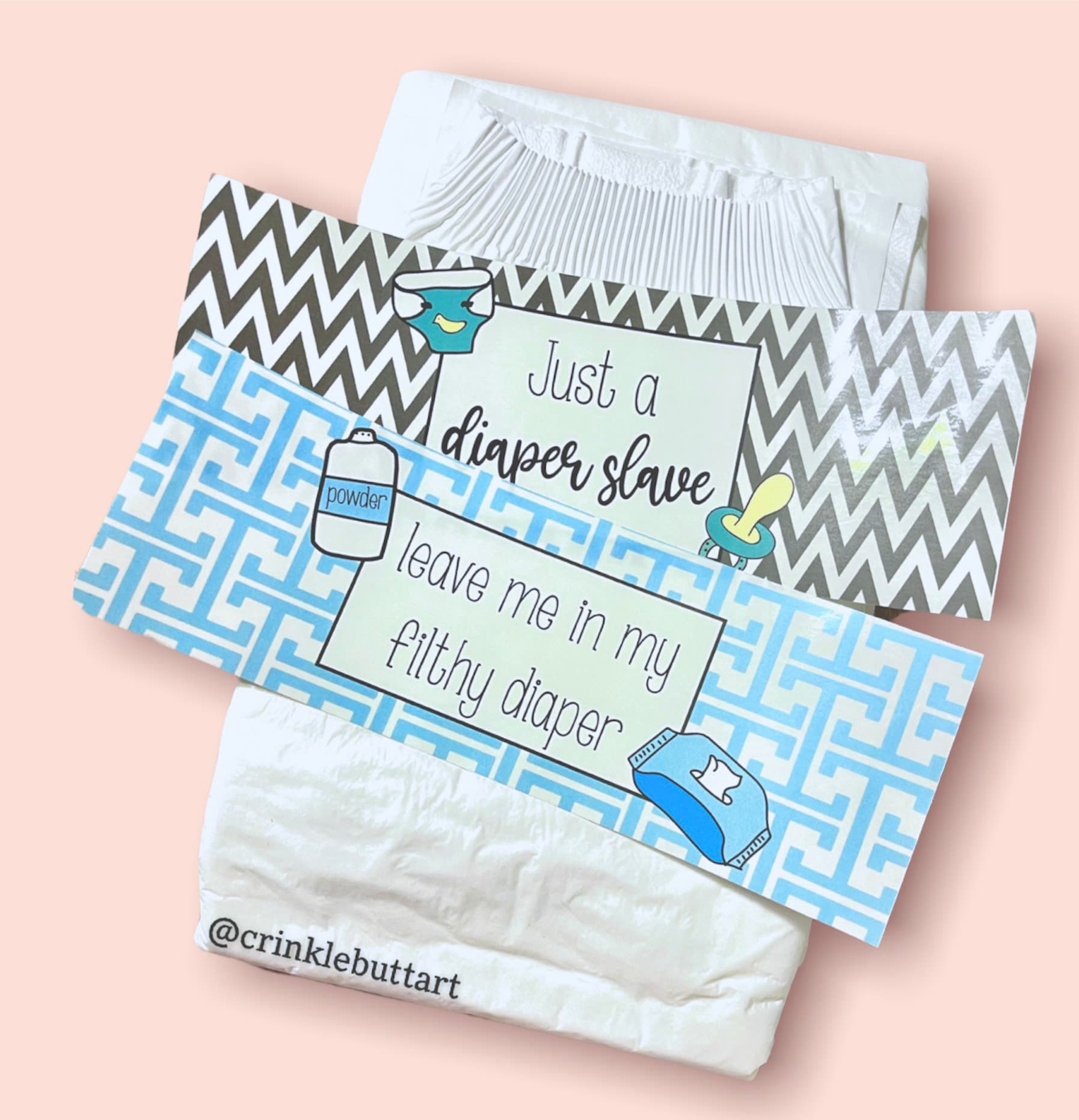 ABDL Diaper Tapes x5, “Diaper Slave Pack" – CBA