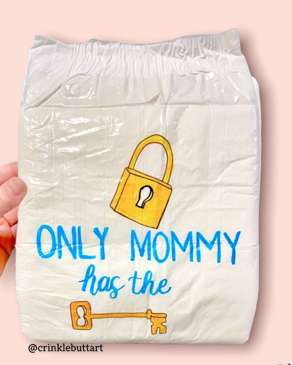 ABDL Adult Baby Diaper, "Only Mommy Has The Key" Cuckhold, Chastity – CBA