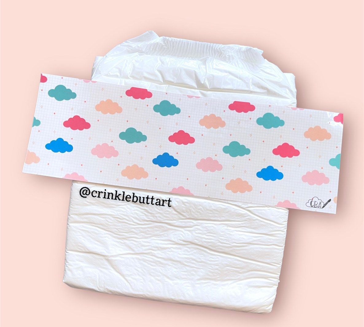 ABDL Diaper Tape “Rainbow Clouds” – CBA
