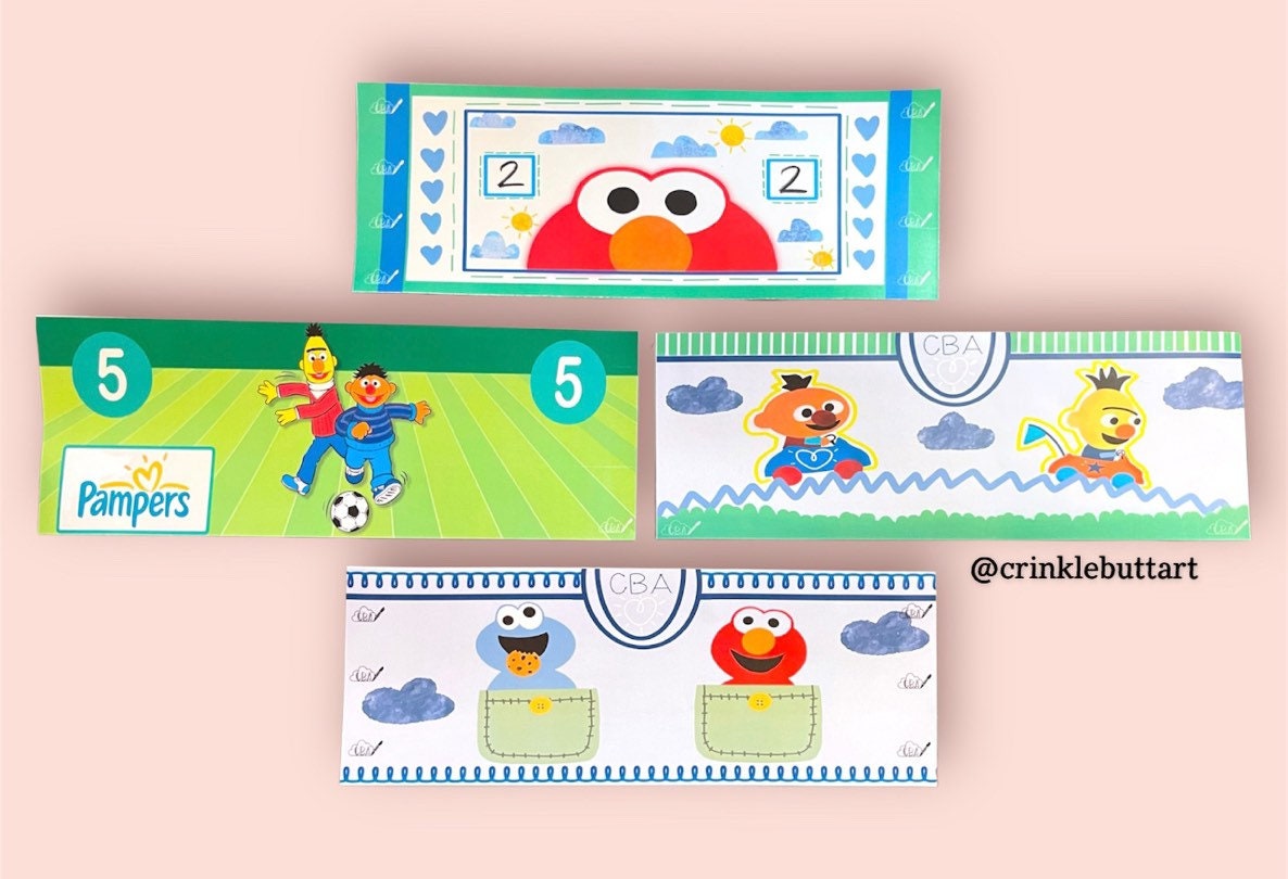 ABDL *CLEAR* Premium Diaper Tapes "Classic Buddies” Bundle of 4 – CBA
