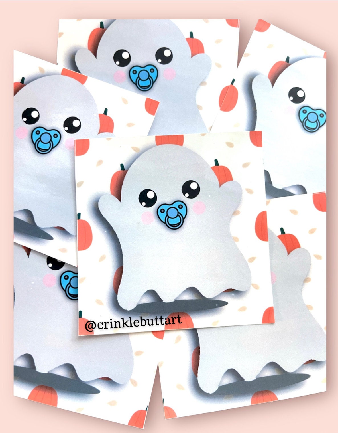 CBA Greedy The Ghost Clear Sticker, Small or Large