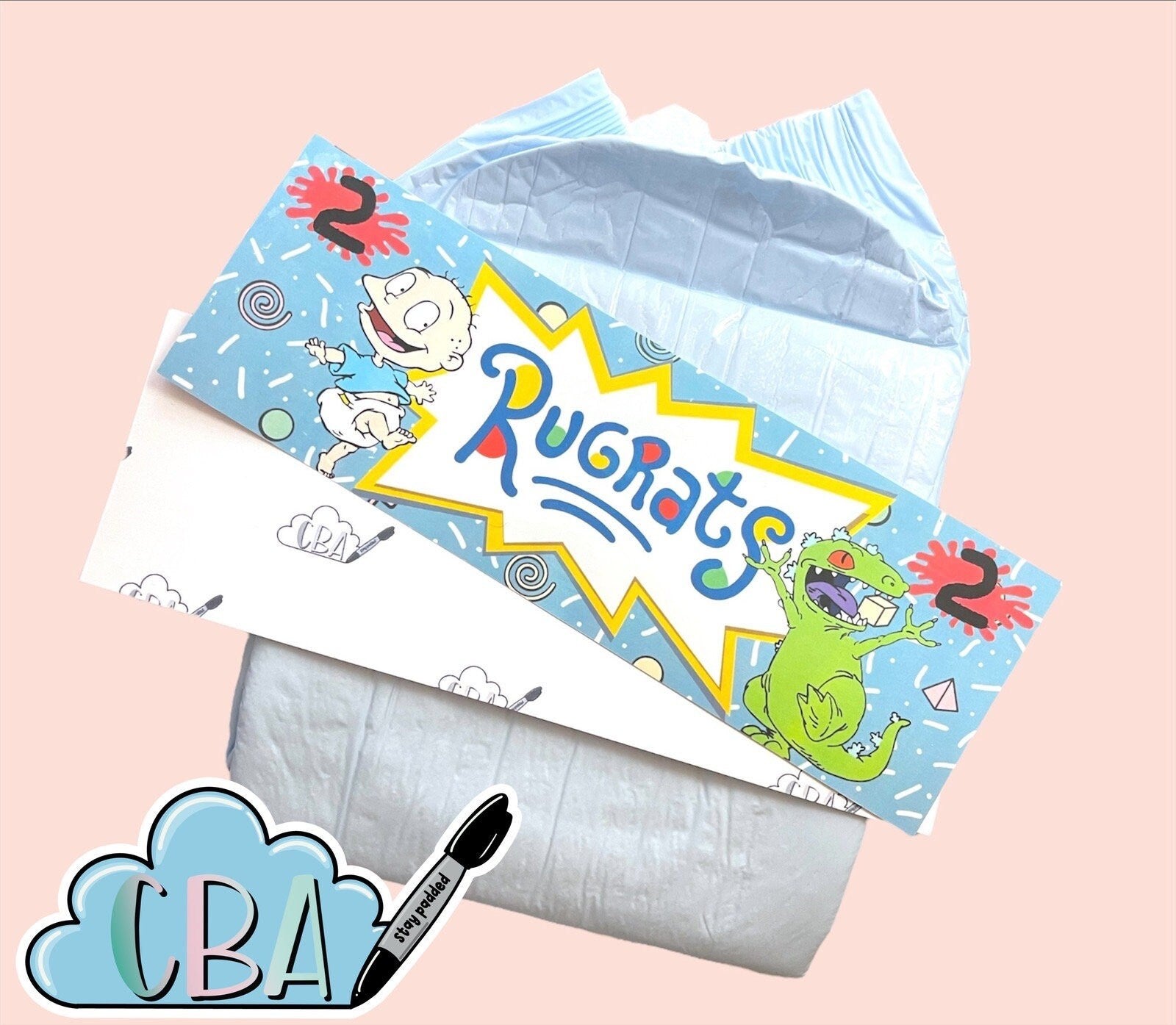 ABDL Clear Premium Diaper Tapes “Rug Rats” – CBA