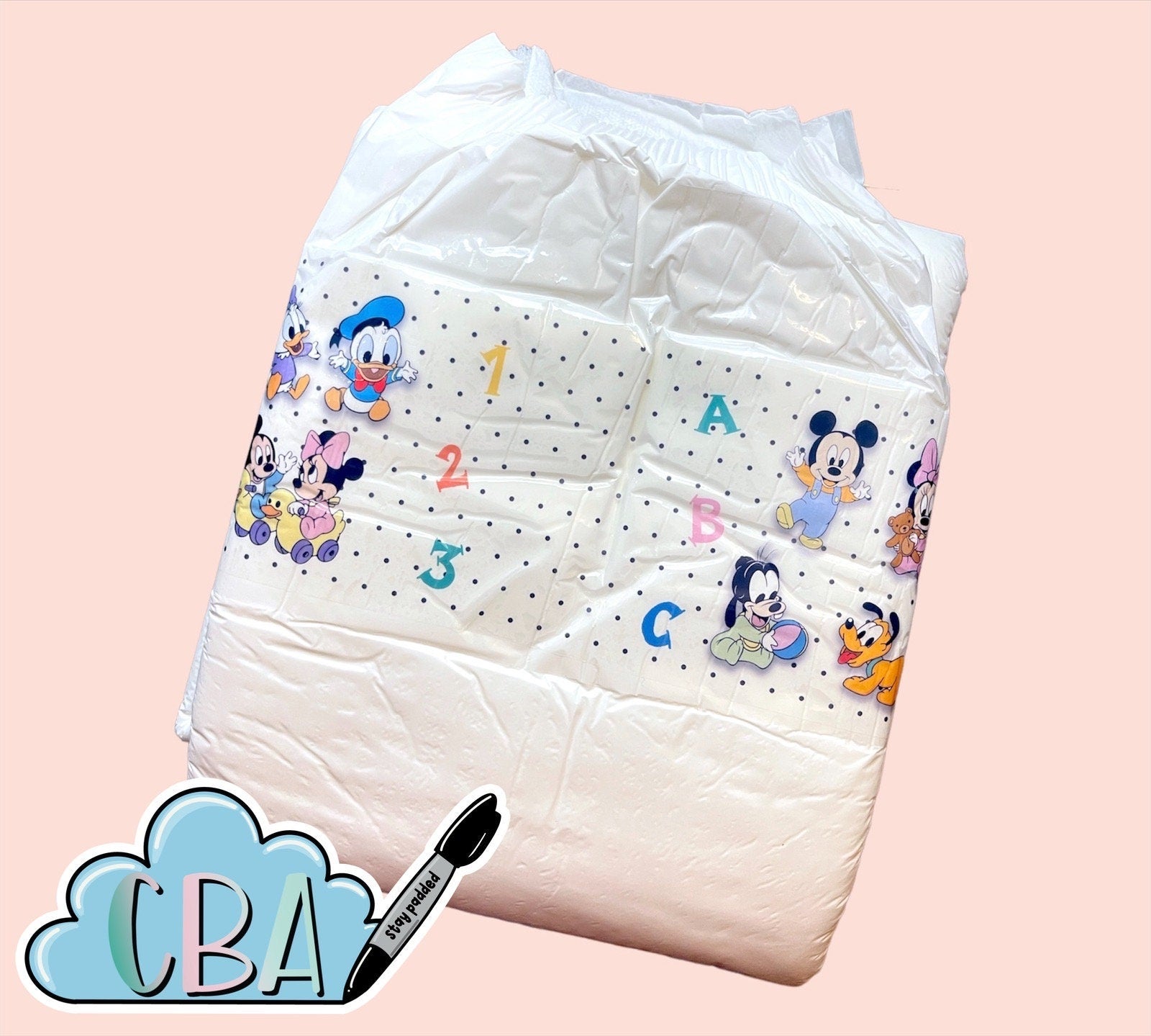 ABDL Clear Premium Diaper Tapes “ABC Babies” – CBA