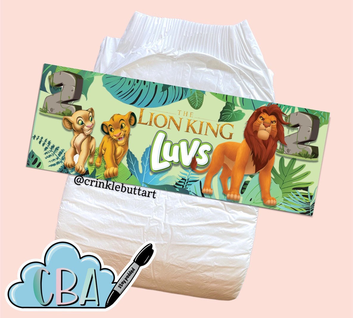 ABDL Premium Diaper Tape “Lions” – CBA