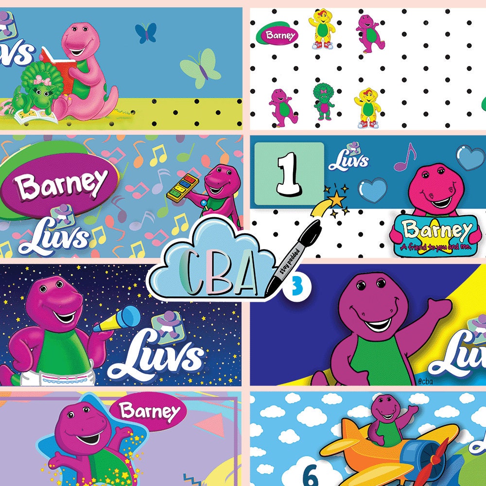 ABDL *CLEAR* Premium Diaper Tapes “Vintage Purple Dinosaur”, ABDL Vint ...