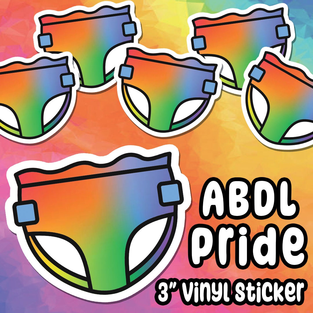 ABDL Pride Sticker, 3” Vinyl Sticker – CBA